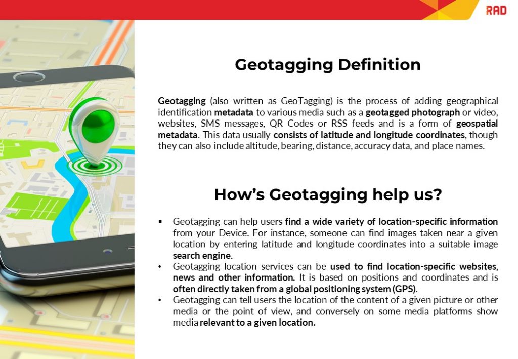 Geotagging - RAD Research