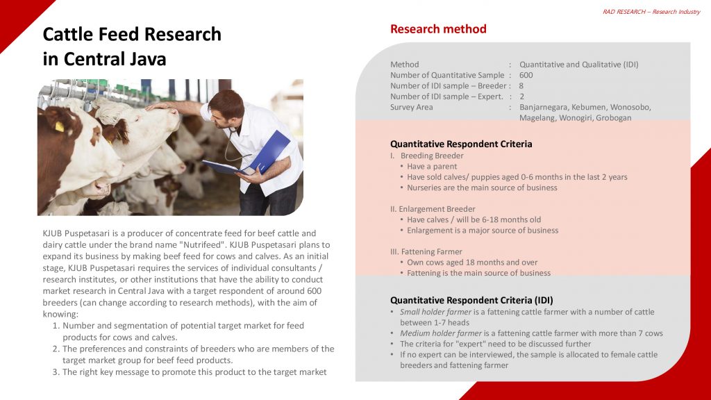 Agriculture by Collaborating with PRISMA - RAD Research